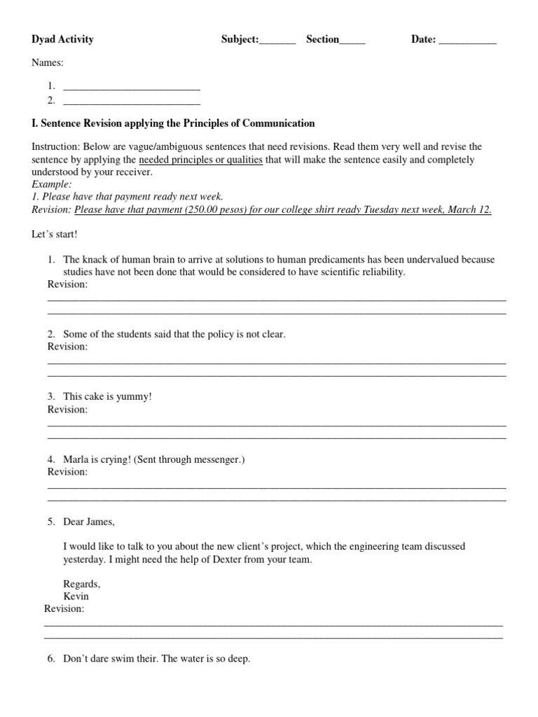 Dyad-Activity Principles | PDF | Panic Attack | Panic Disorder