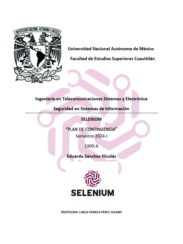 Selenium | PDF | La seguridad informática | Seguridad
