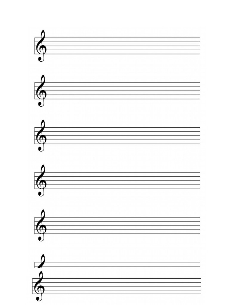 Pentagramas para Imprimir | PDF