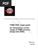 TSMC PDK Usage Guide | PDF | Spice | Graphical User Interfaces