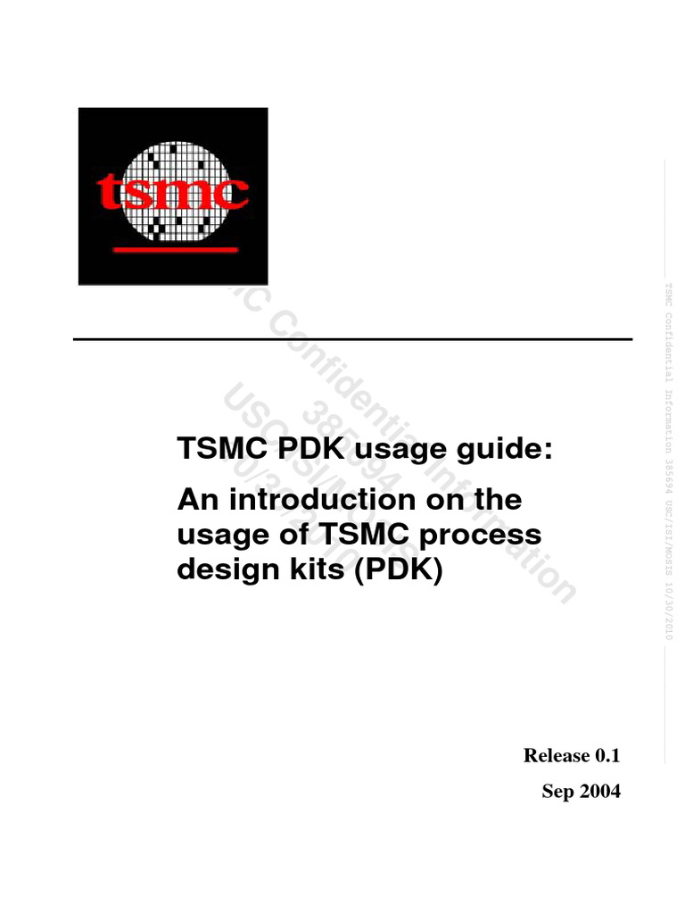 TSMC PDK Usage Guide | PDF | Spice | Directory (Computing) TSMC PDK Usage Guide | PDF | Spice | Directory (Computing)