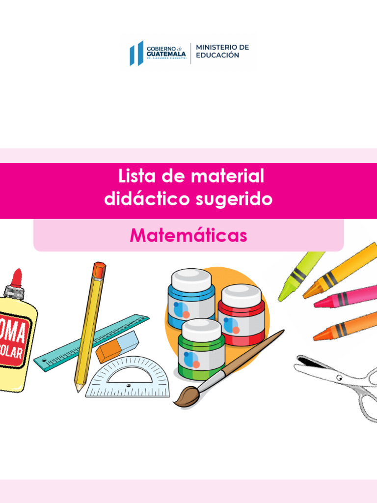 Lista de material didactico_Mate (1) (1) | PDF