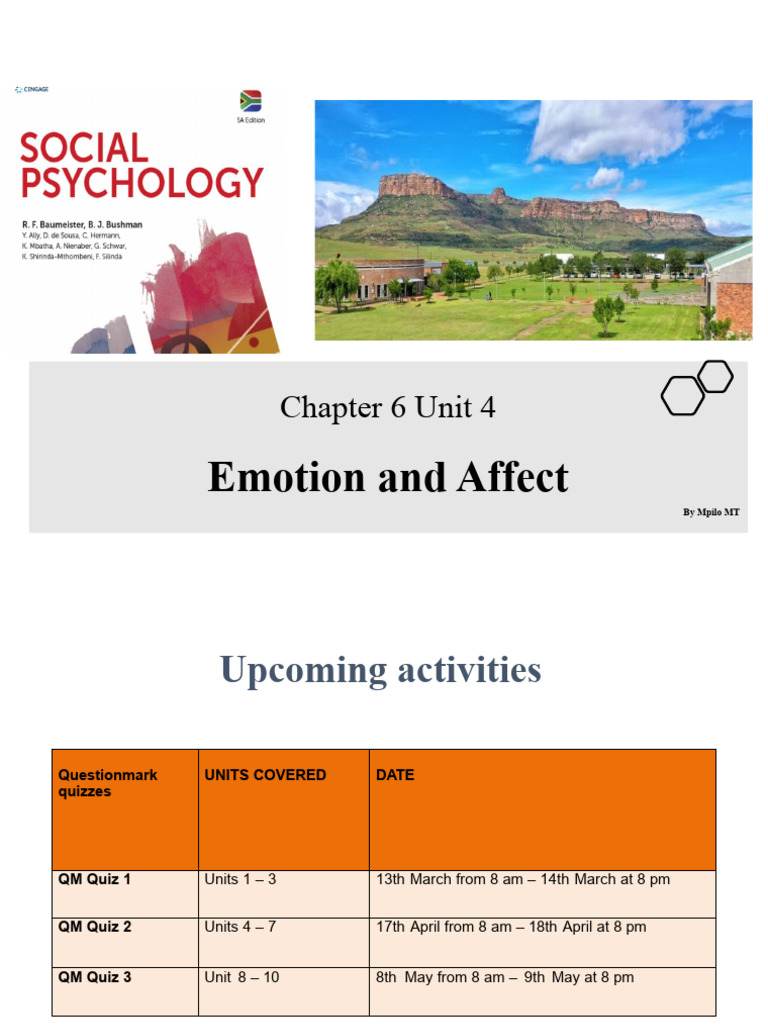 4 PSSO Chapter 6 Unit 4 2023 | PDF | Emotions | Guilt (Emotion)