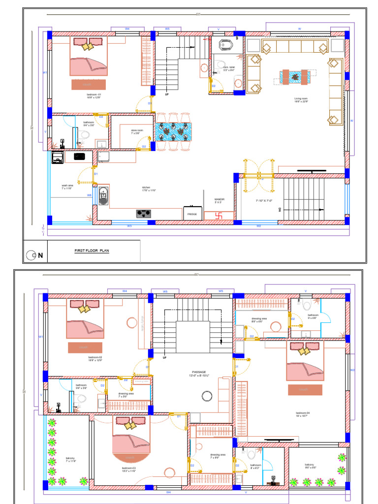 4 BHK | PDF | Home | Bathroom