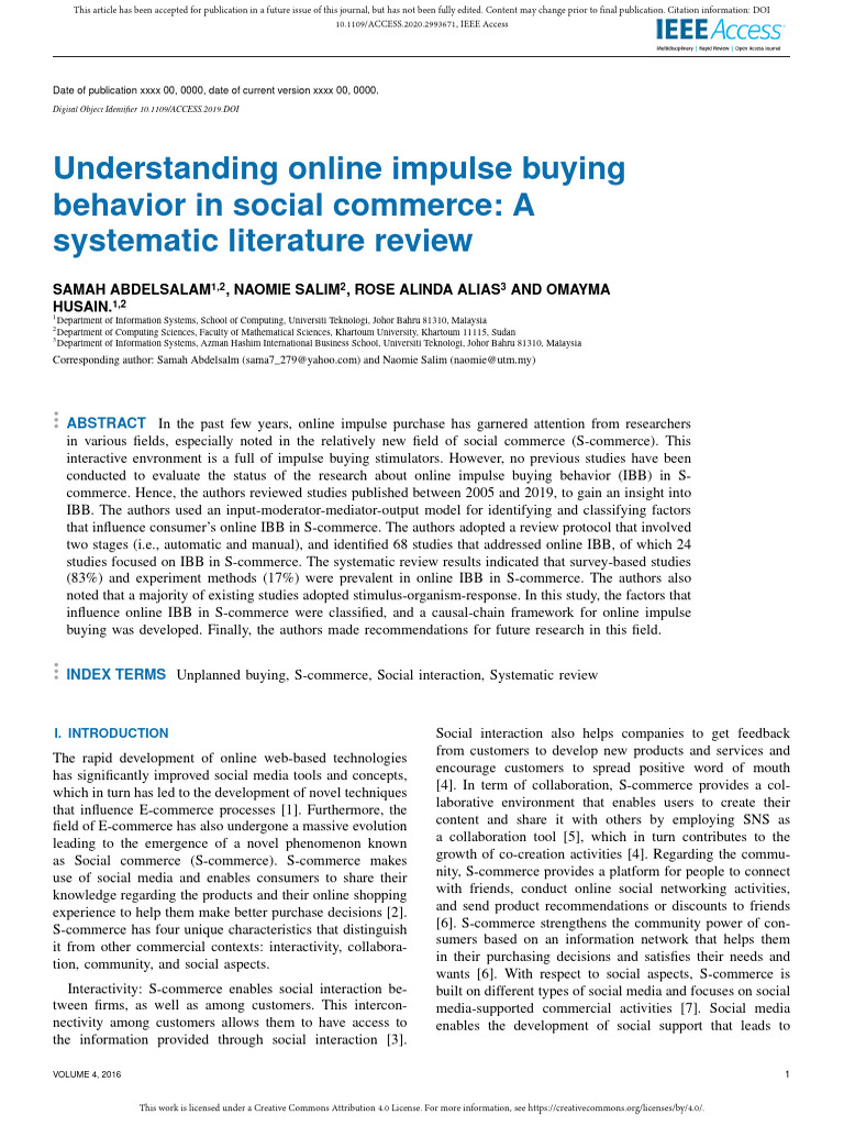 Understanding Online Impulse Buying Behavior in So | PDF | E Commerce | Social Media