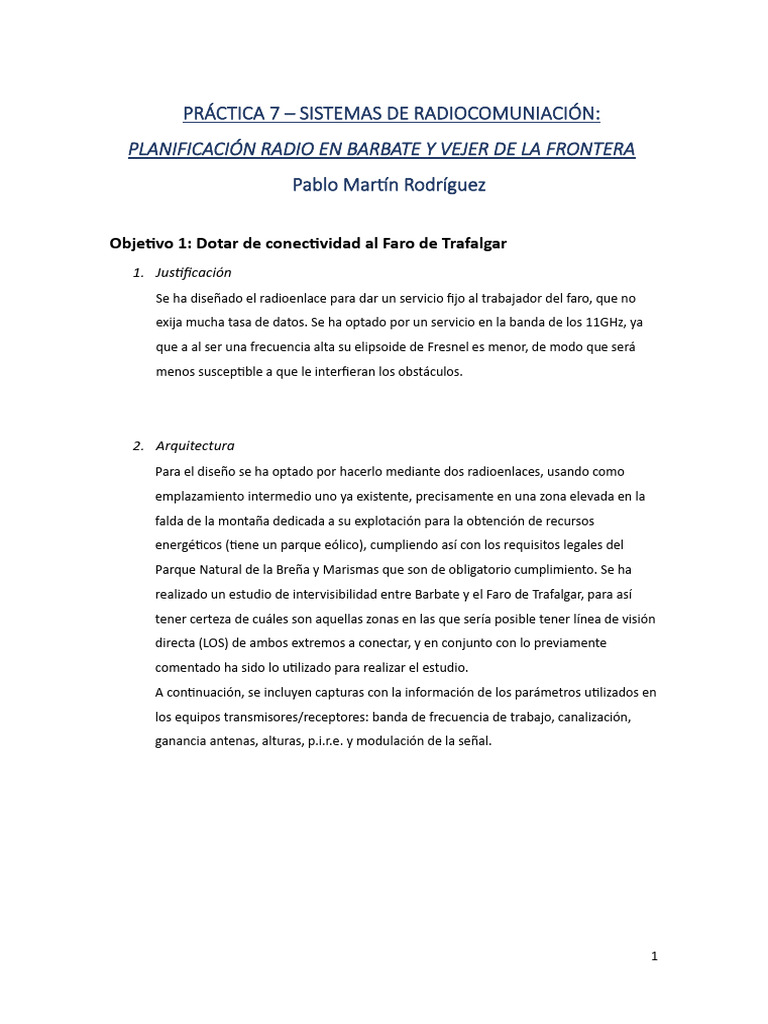 (SSRR) Práctica7 Pablo Martín Rodríguez | PDF | Antena (Radio ...