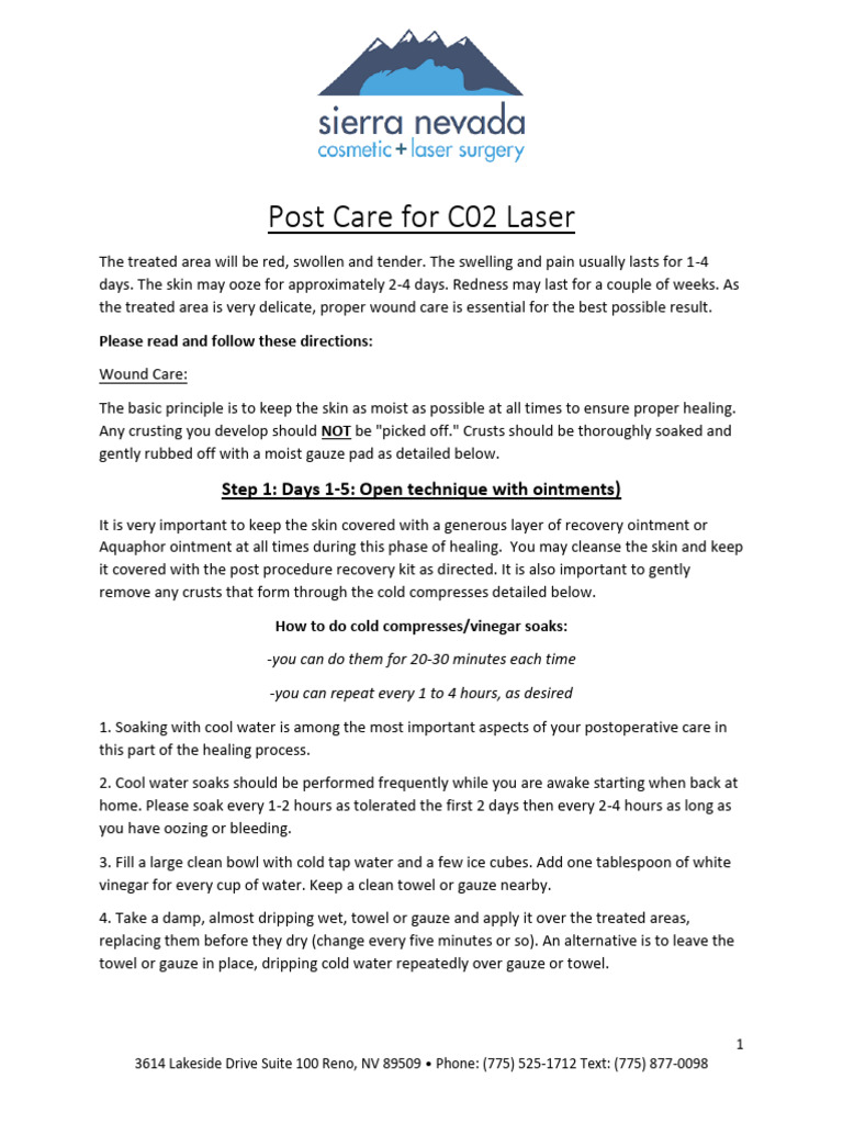 Post-CO2-Laser-care-2021 | PDF | Skin Care | Clinical Medicine