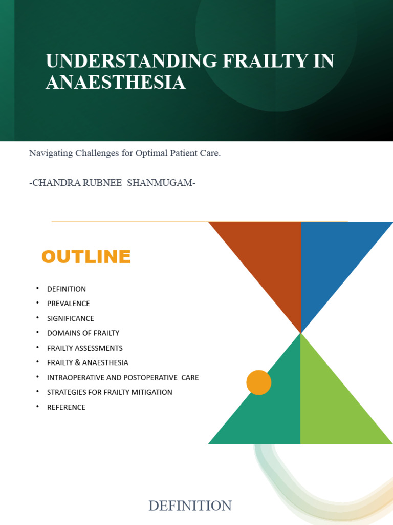 Frailty in Anaesthesia Winkwink | PDF | Anesthesia | Surgery