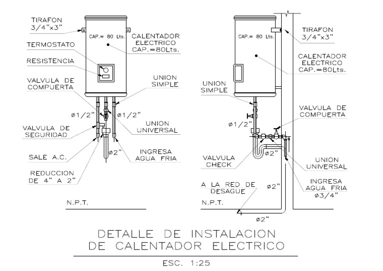 Detalle Calentador Electrico | PDF