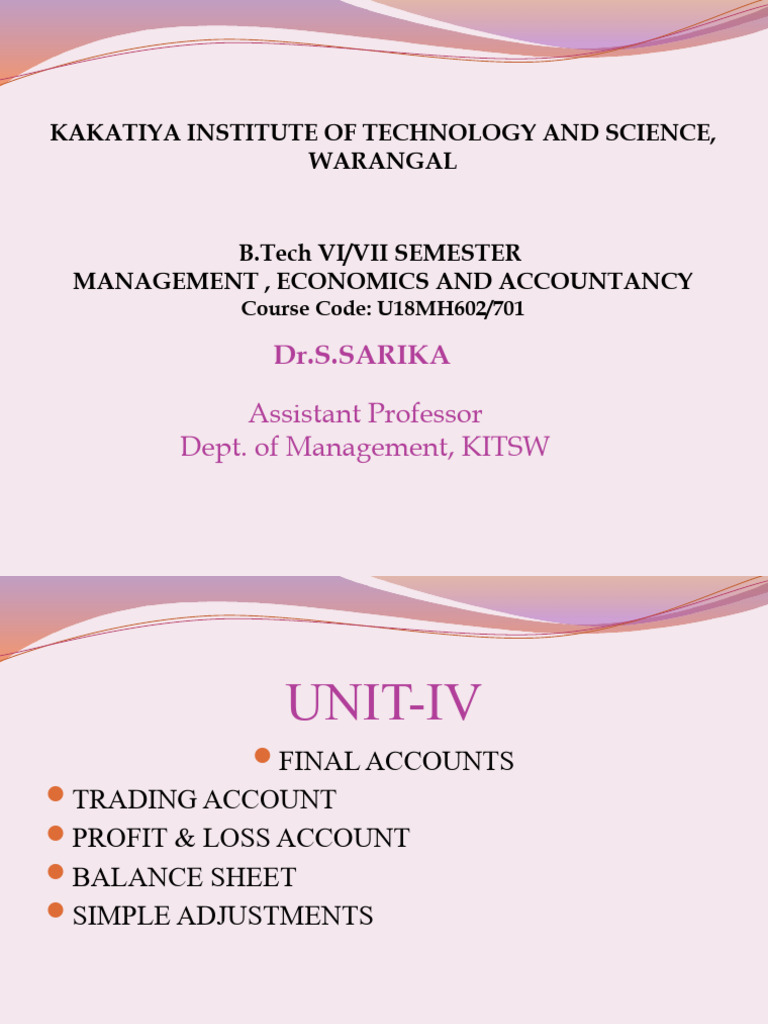 Unit 4 | PDF | Balance Sheet | Expense