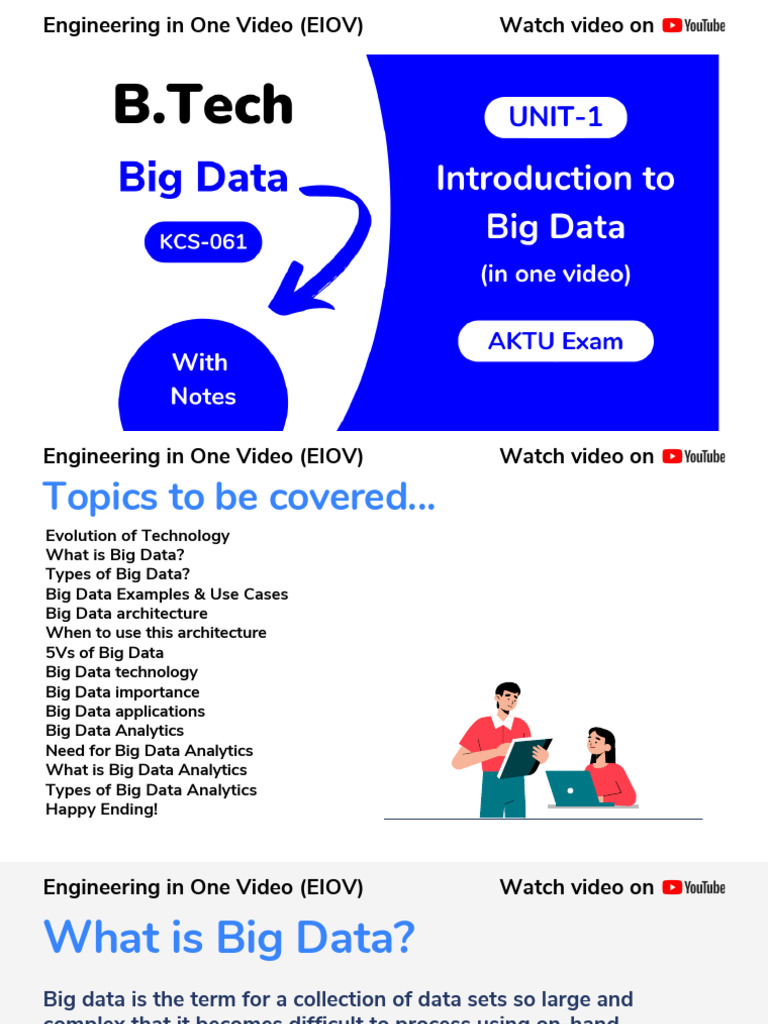 Unit 1 Big Data Tutorial | PDF | Big Data | Analytics