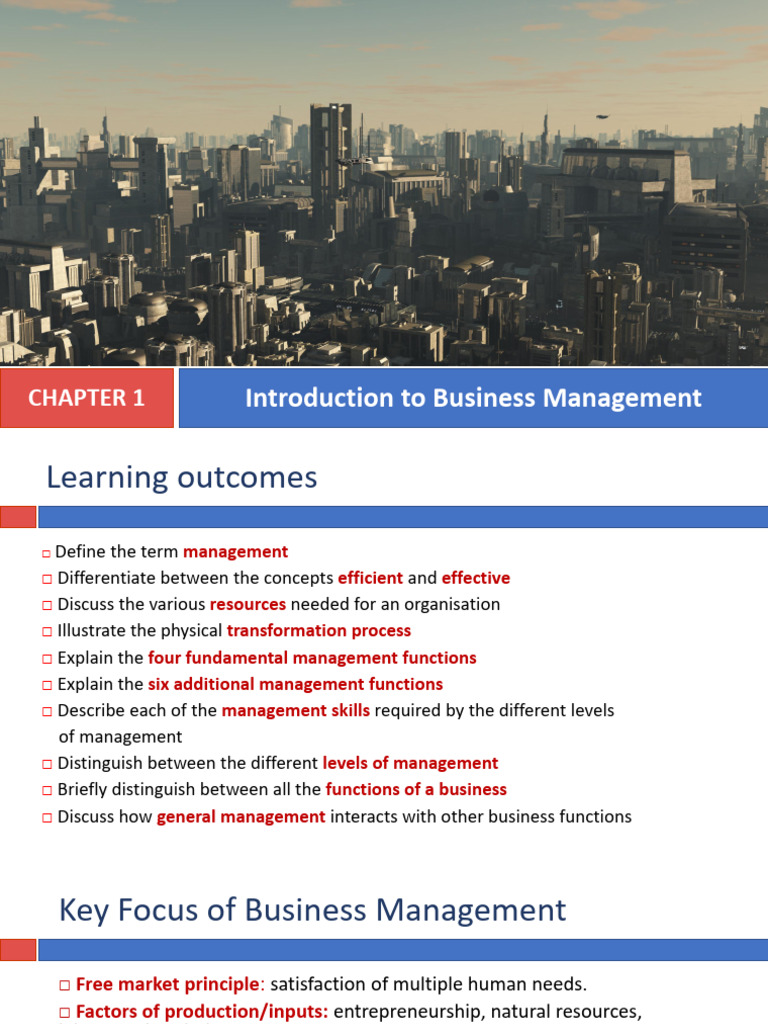 Chapter 1 - Slides | Download Free PDF | Factors Of Production | Resource