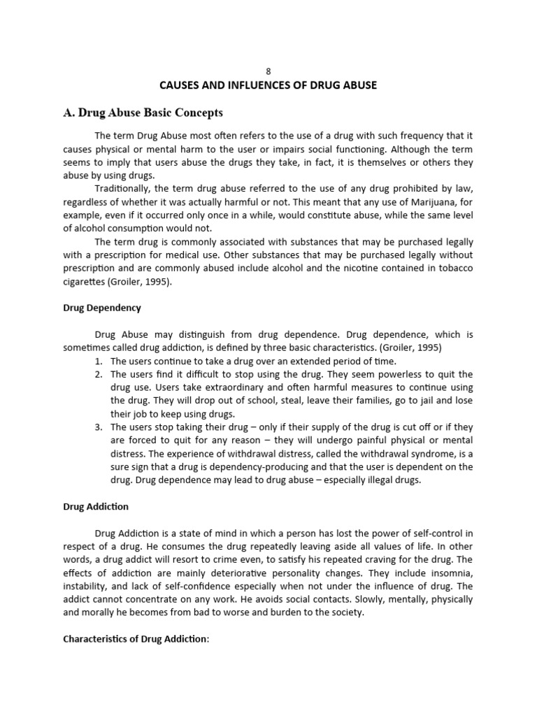 Drugs Report | PDF | Substance Abuse | Substance Dependence