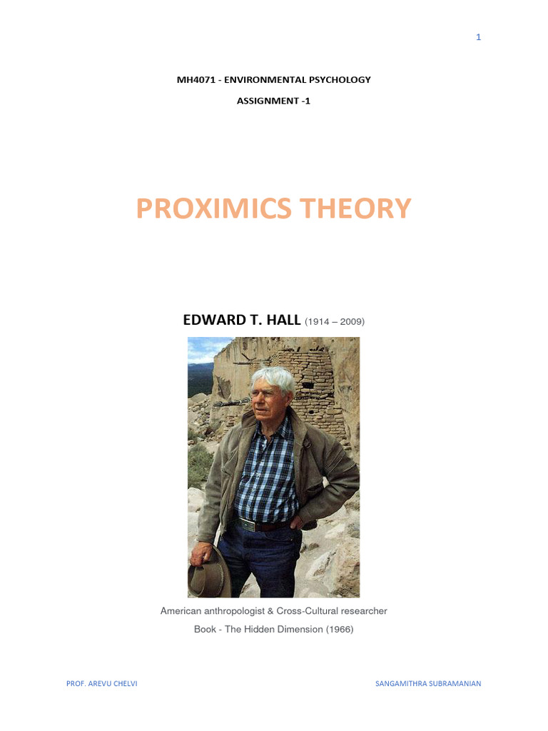 Proxemics Theory | PDF | Communication | Psychology