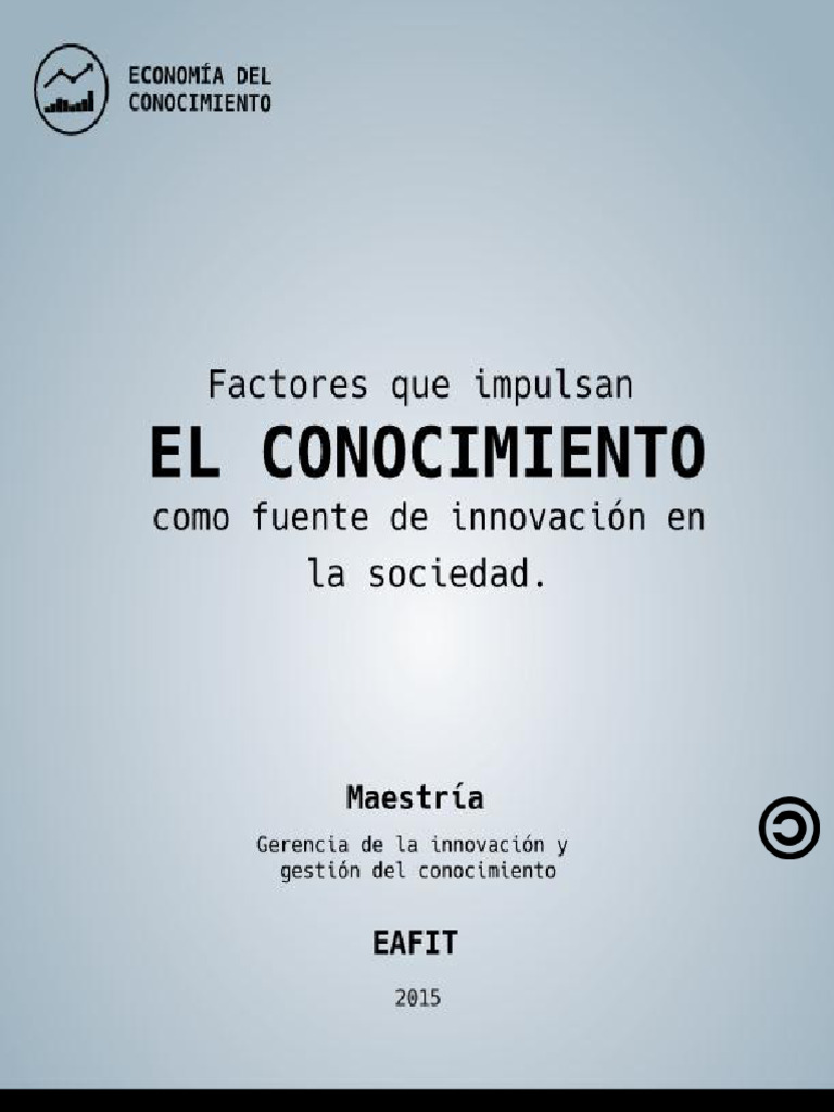 Libro Economia Del Cto 20152 | PDF | Innovación | Conocimiento