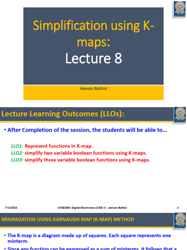 SimplificationusingK Maps | PDF | Theoretical Computer Science | Mathematics Of Computing