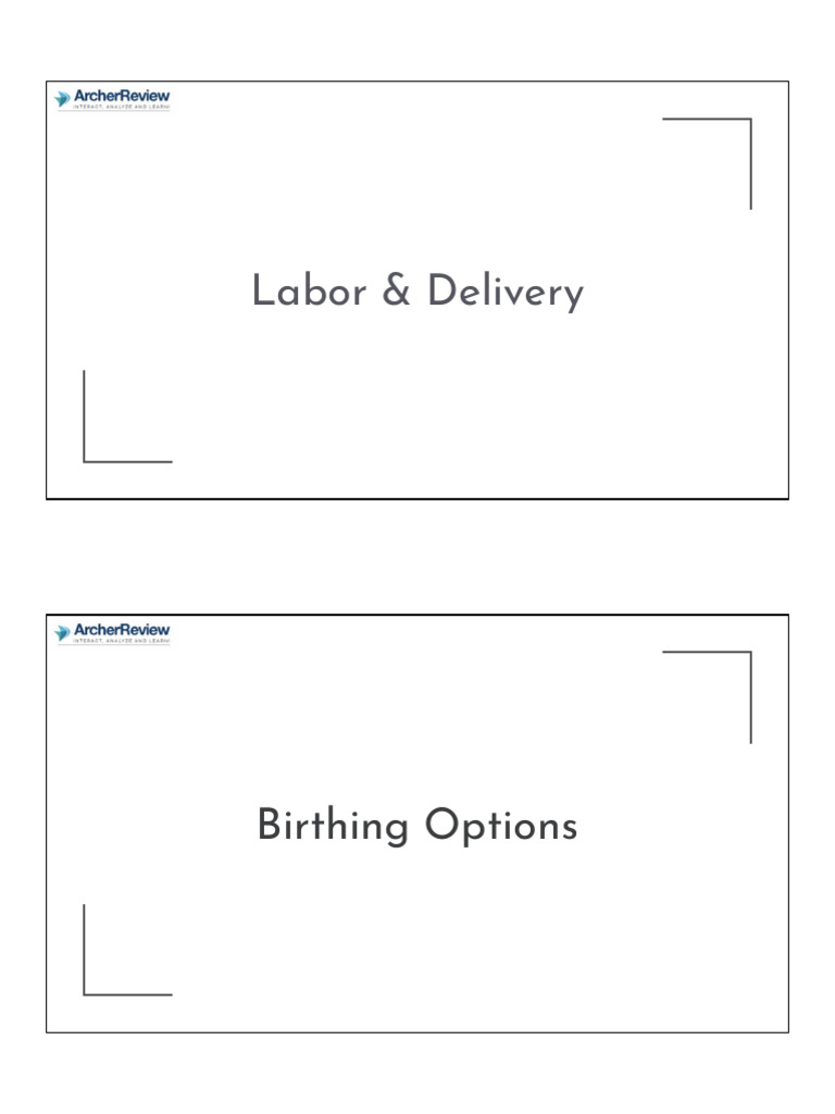 Labor and Delivery | PDF | Childbirth | Caesarean Section