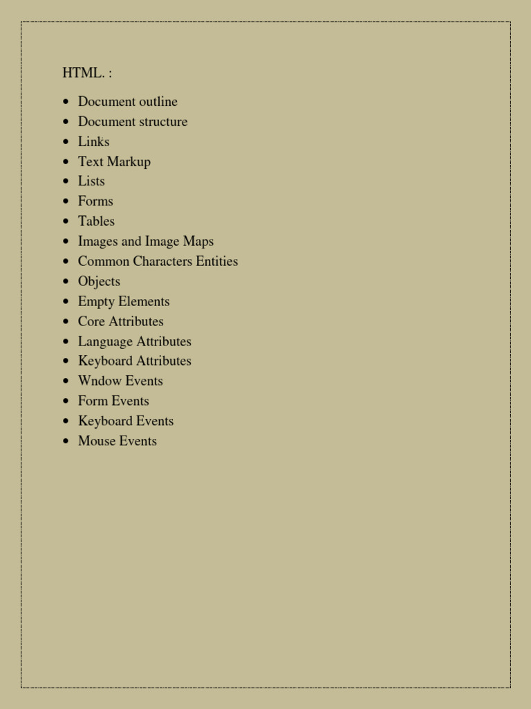 HTML | Download Free PDF | Html | Computer File Formats