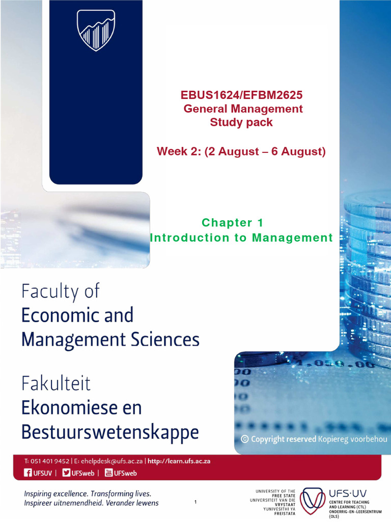 EBUS1624 EFBM2625 Chapter 1 Final | Download Free PDF | Skill | Concept