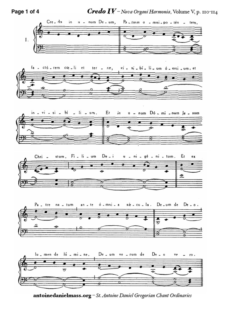 Credo IV | PDF