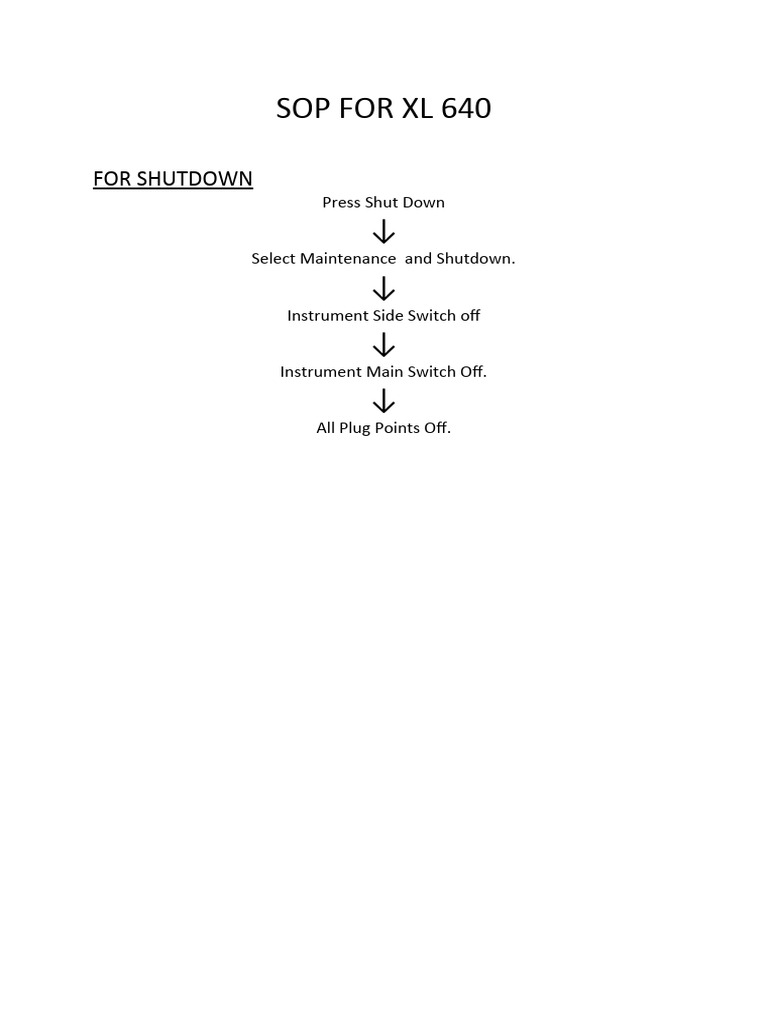 Sop For XL 640 | PDF