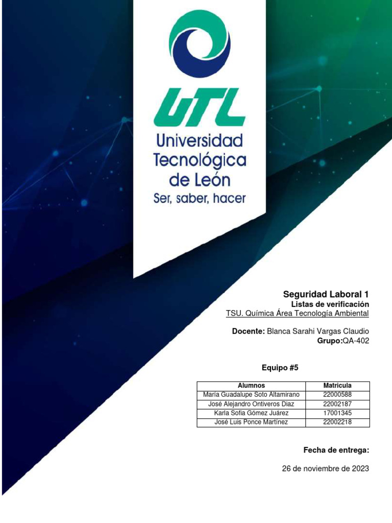 Check List de Las NOM'S 1 | PDF | Escalera | Laboratorios