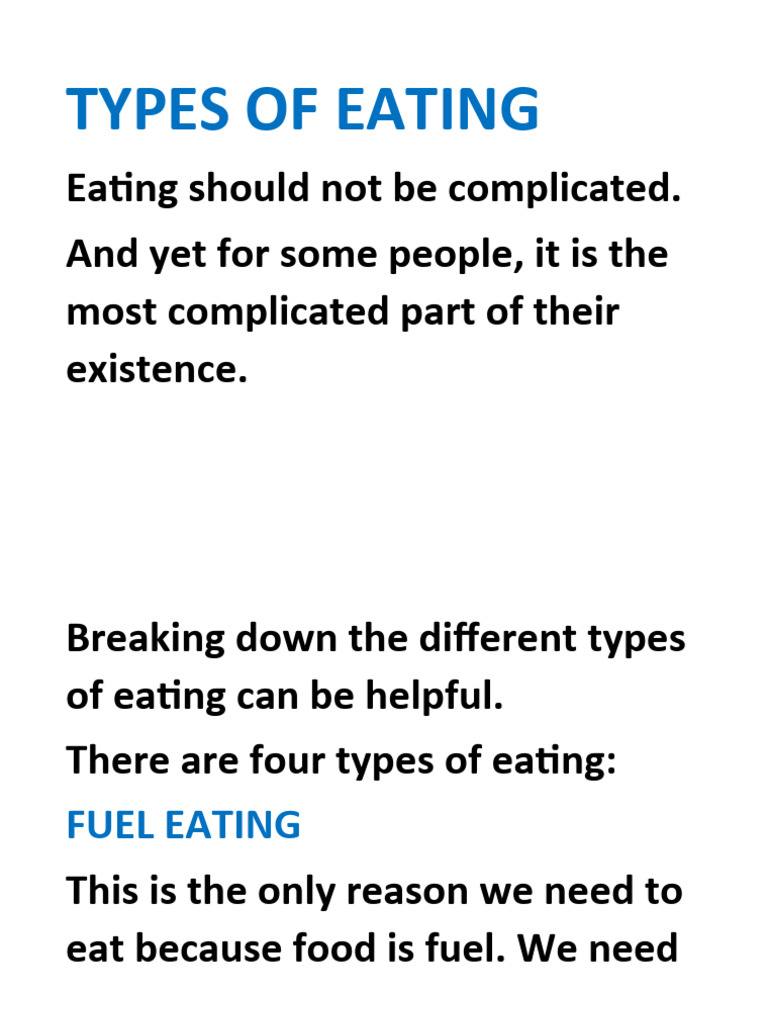 Types of Eating Ims | PDF