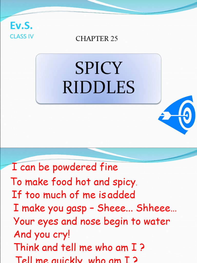 Chapter 25 Spicy Riddles | PDF