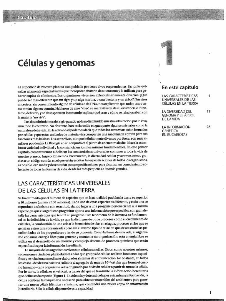 Capítulo 1 - Alberts 5ta Edición | PDF