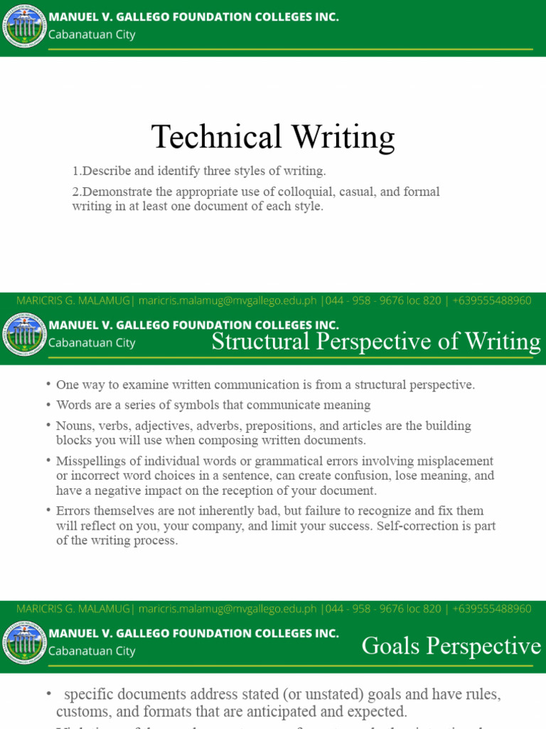 Style in Written Com and Overcomimng Barriers To Effective Written Com ...