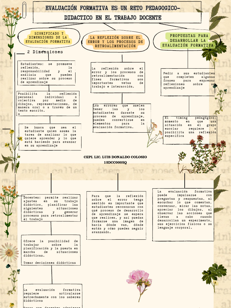 MAPA LECTURA EVALUACION FORMATIVA 5 SESION CTE FEBRERO 2024 | PDF ...