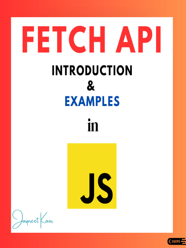 Fetch API | PDF | Json | Computer Programming
