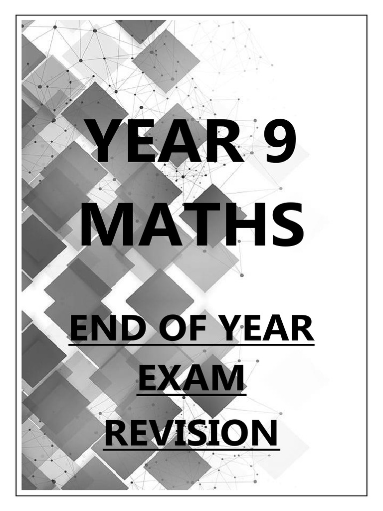 YEAR 9 MATHS - End of Year Revision Booklet 2 | PDF | Mathematical ...