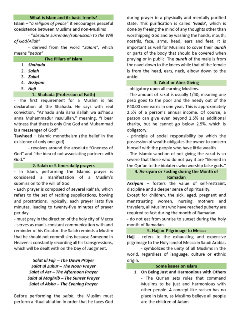 Minsupala Prelims Reviewer | PDF | Muhammad | Jihad