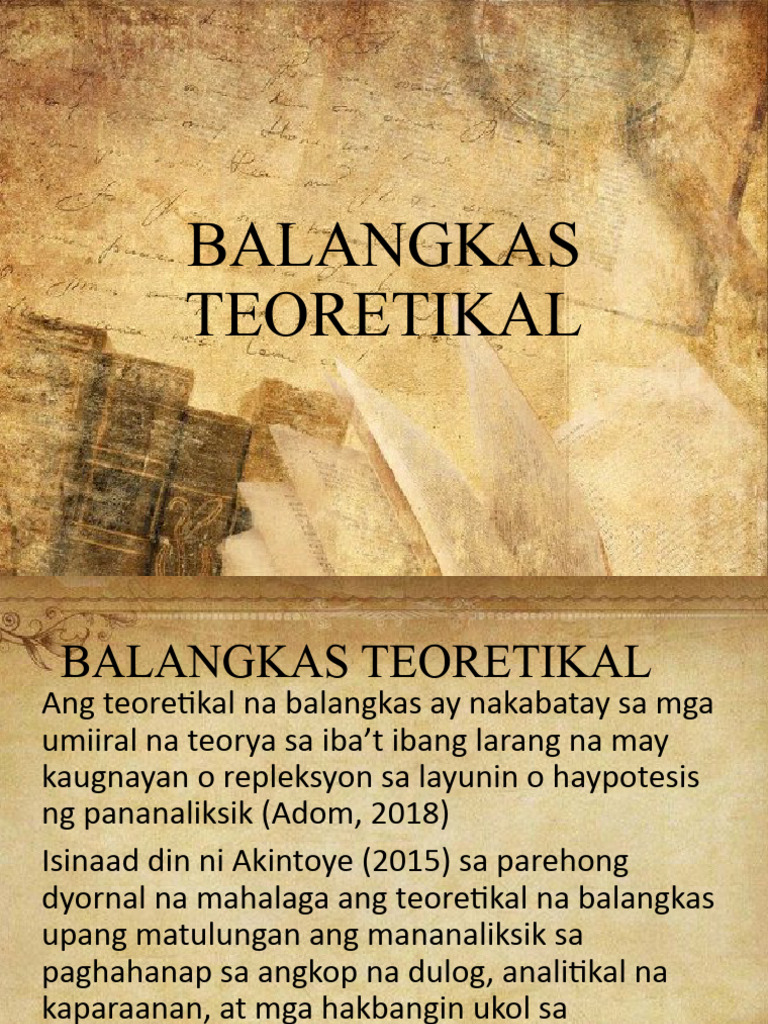 Balangkas Teore-Wps Office | PDF