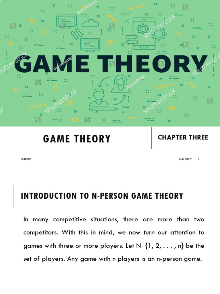Introduction to N-Person Game Theory | PDF | Inequality (Mathematics ...