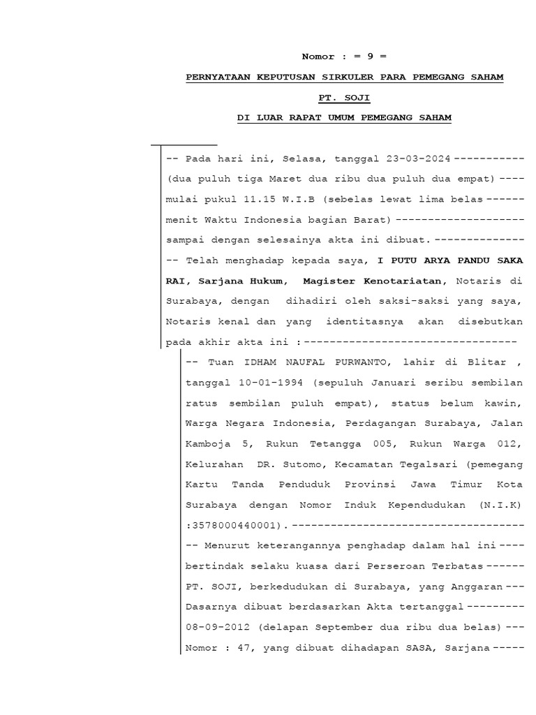 I Putu Arya Pandu Saka Rai PKR Sirkuler | PDF