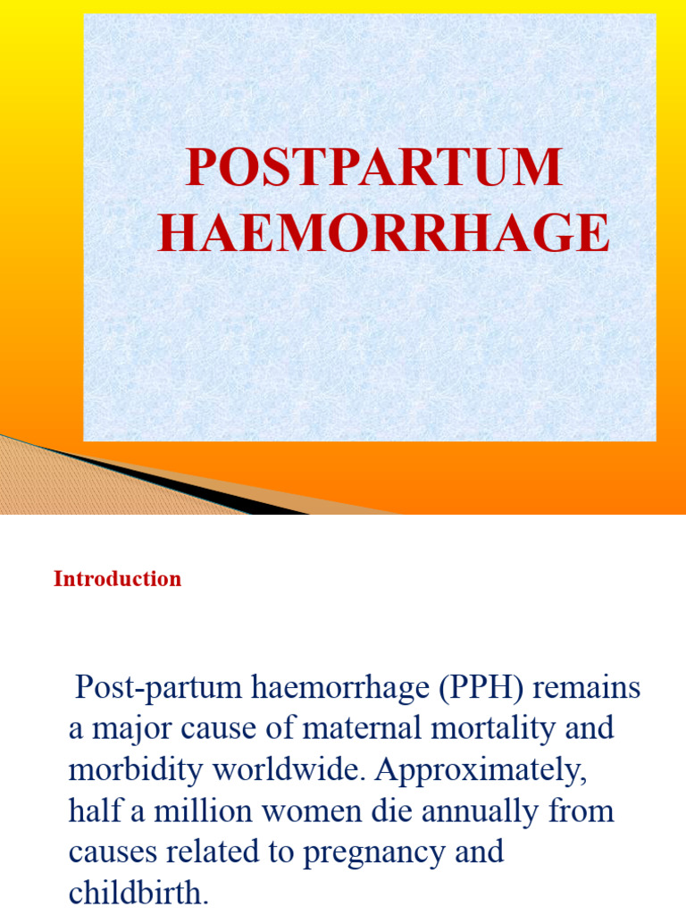 PPH 2024 | PDF | Childbirth | Postpartum Period