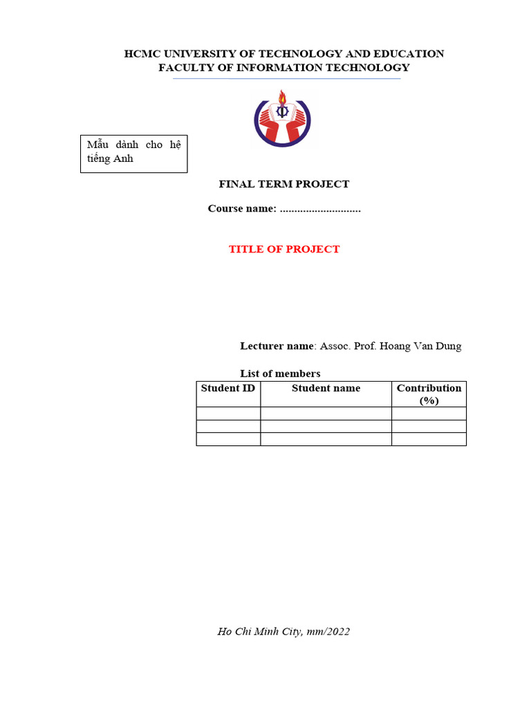 FinaltermProject Template | PDF