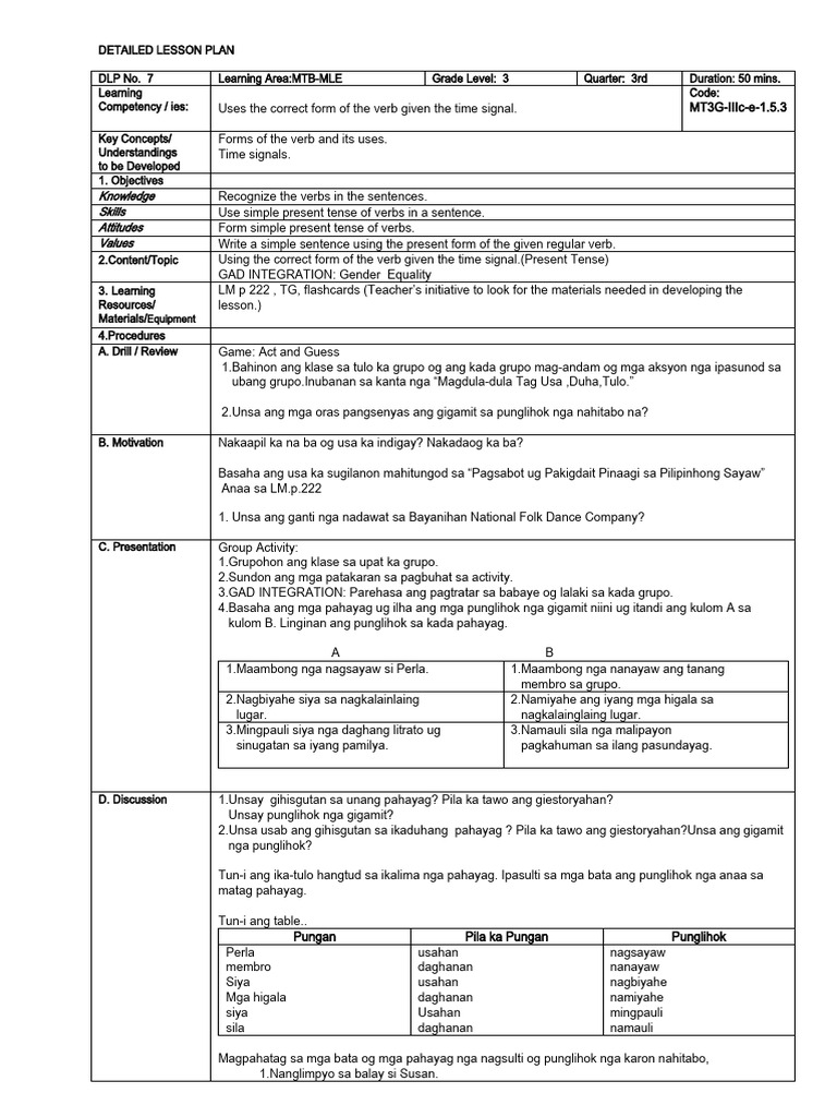 MTB - Mle 3 DLP 7 | PDF