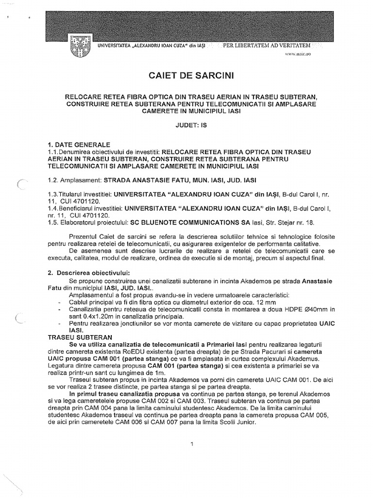 Caiet de Sarcini Akademos | PDF