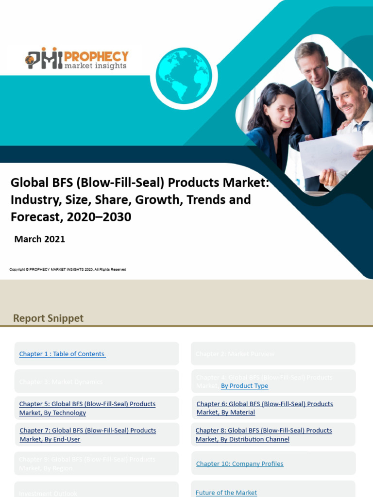 Sample Global BFS (Blow-Fill-Seal) Products Market | PDF | Data