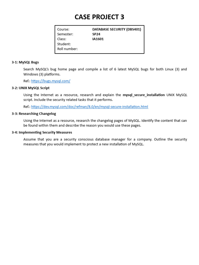 Case Project 3 | PDF
