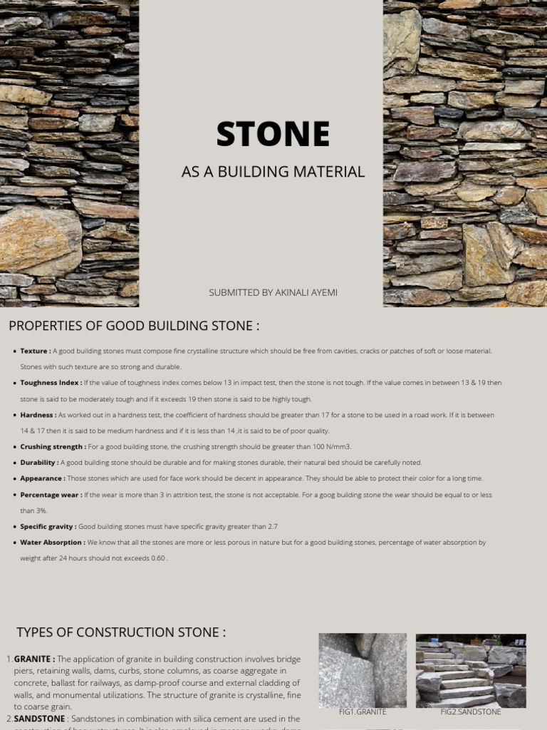 Stone Case Study | PDF | Concrete | Rock (Geology)