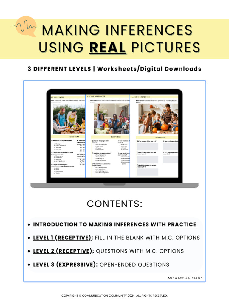 Making Inferences Using Pictures | PDF | Inference | Communication