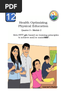 PE AND HEALTH 12 - Q3 - Module - 3a Student | PDF