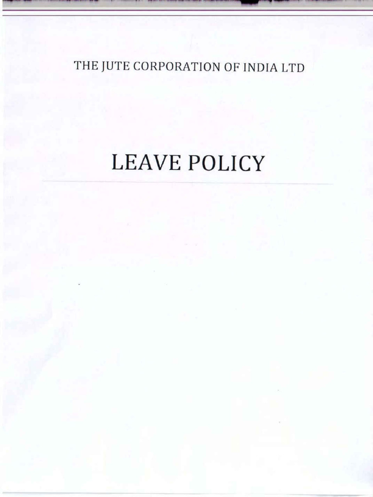 JCI Leave Policy | PDF