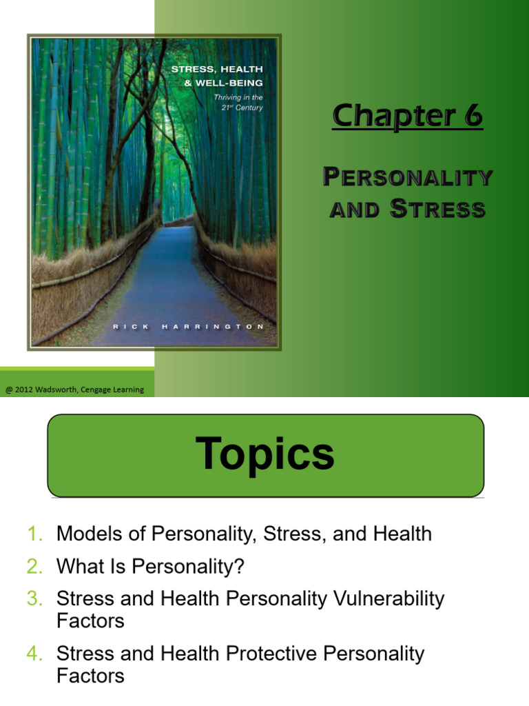 Harrington Stress Chapter 06 PPT 2023 | PDF | Extraversion And Introversion | Psychology
