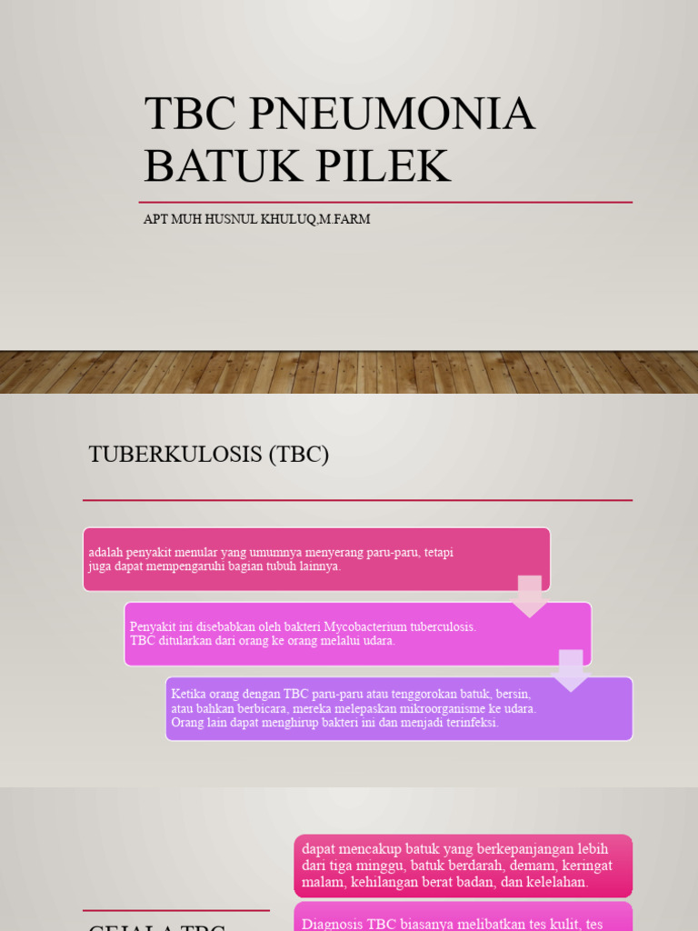 TBC pneumonia batuk pilek | PDF