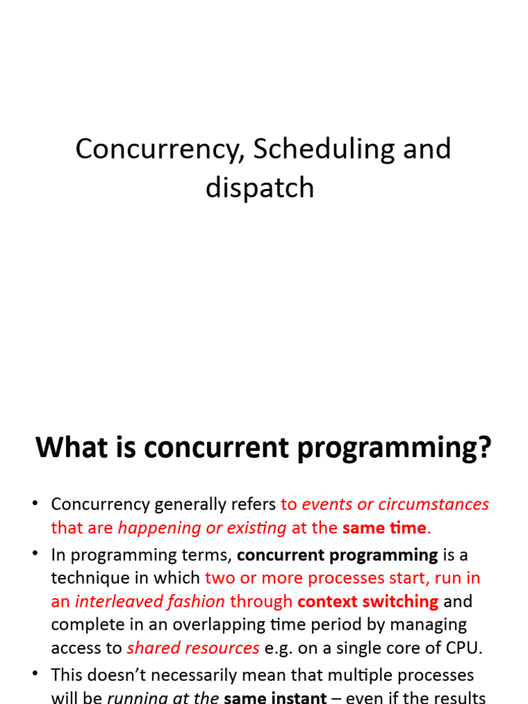 Concurrency | PDF | Process (Computing) | Scheduling (Computing) Concurrency | PDF | Process (Computing) | Scheduling (Computing)